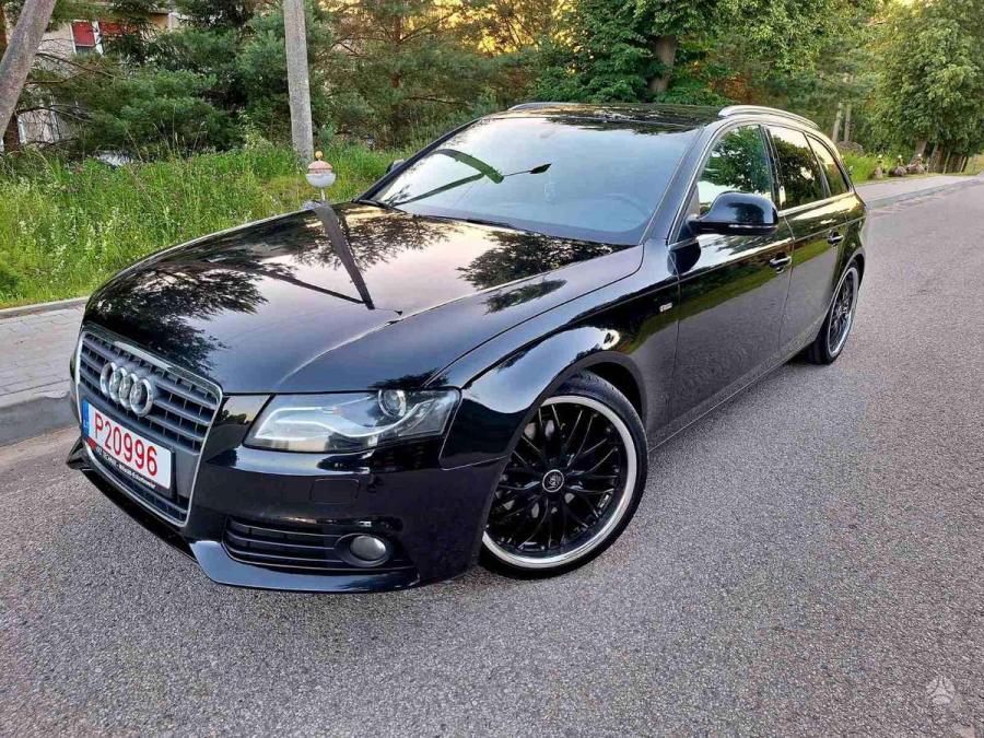 Black Audi A4 2009 in Prienai, with an engine capacity of 1.97 L and mileage of 259 thousand km for 5750 €, photo 15 on AUTOMOTO.COM.LV