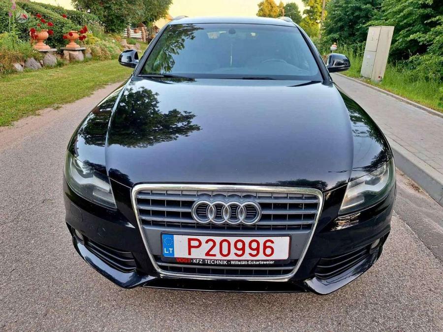 Black Audi A4 2009 in Prienai, with an engine capacity of 1.97 L and mileage of 259 thousand km for 5750 €, photo 16 on AUTOMOTO.COM.LV