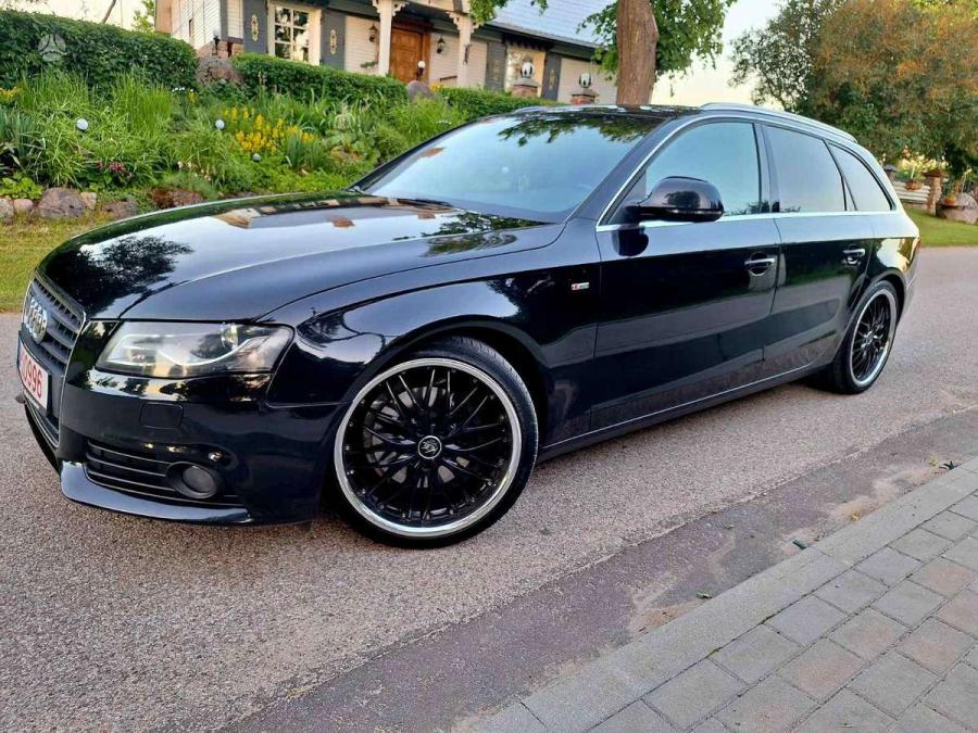 Black Audi A4 2009 in Prienai, with an engine capacity of 1.97 L and mileage of 259 thousand km for 5750 €, photo 20 on AUTOMOTO.COM.LV