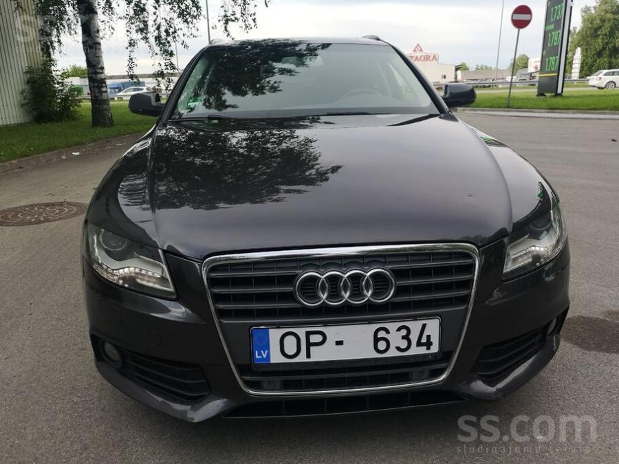 Black Audi A4 2009 in Riga, with an engine capacity of 2.70 L and mileage of 0 thousand km for 5390 €, photo 3 on AUTOMOTO.COM.LV