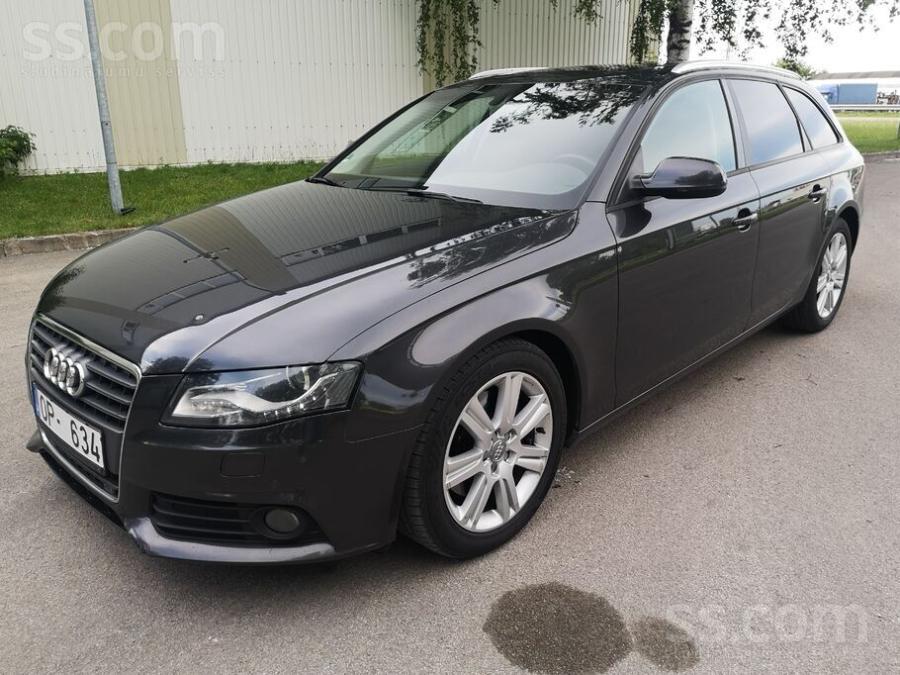 Black Audi A4 2009 in Riga, with an engine capacity of 2.70 L and mileage of 0 thousand km for 5390 €, photo 4 on AUTOMOTO.COM.LV