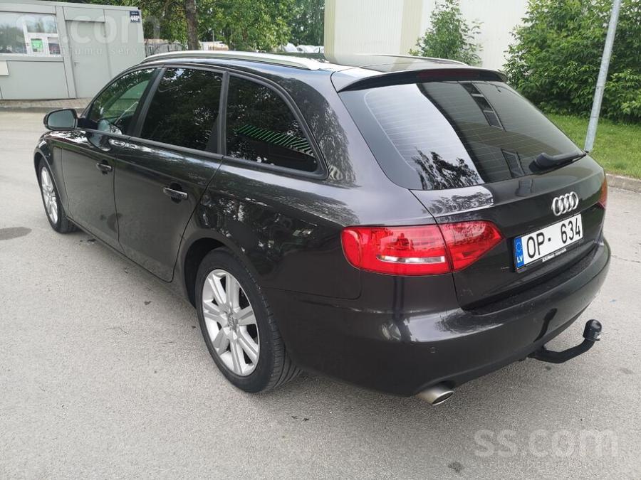 Black Audi A4 2009 in Riga, with an engine capacity of 2.70 L and mileage of 0 thousand km for 5390 €, photo 5 on AUTOMOTO.COM.LV