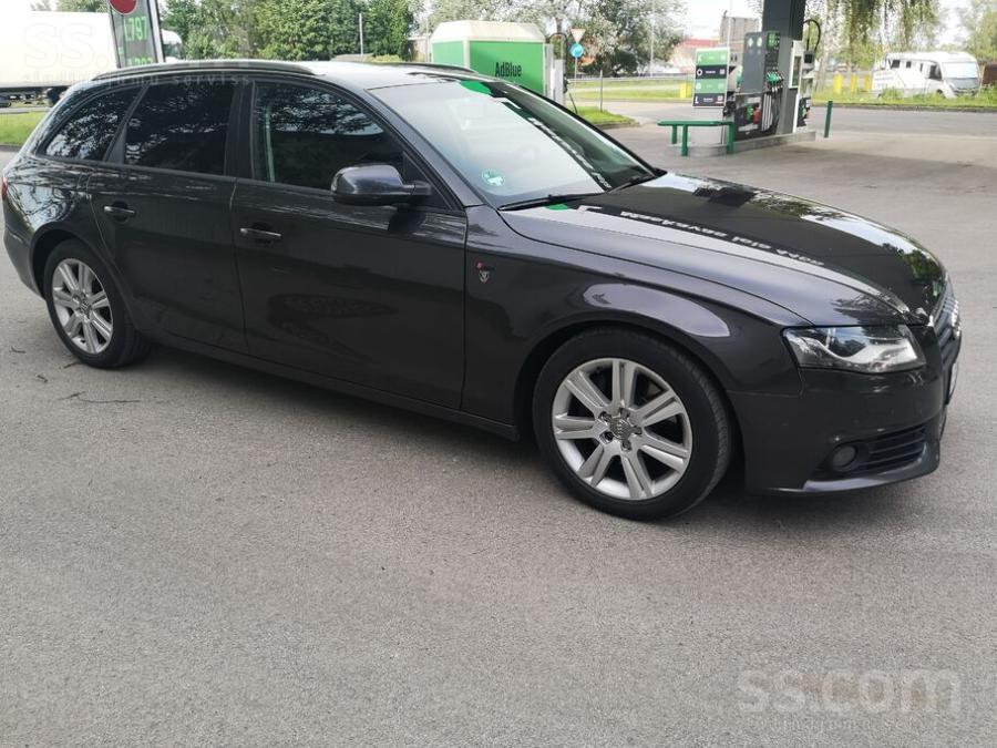 Black Audi A4 2009 in Riga, with an engine capacity of 2.70 L and mileage of 0 thousand km for 5390 €, photo 8 on AUTOMOTO.COM.LV