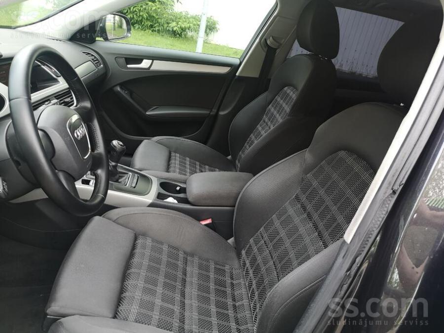 Black Audi A4 2009 in Riga, with an engine capacity of 2.70 L and mileage of 0 thousand km for 5390 €, photo 11 on AUTOMOTO.COM.LV
