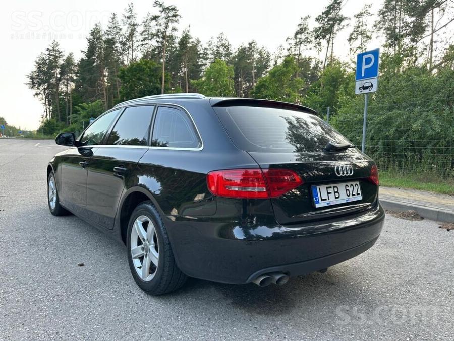 Black Audi A4 2009 in Jelgava, with an engine capacity of 2.00 L and mileage of 375 thousand km for 3450 €, photo 6 on AUTOMOTO.COM.LV