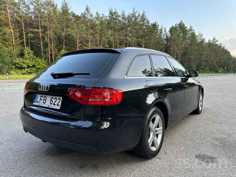 Black Audi A4 2009 in Jelgava, with an engine capacity of 2.00 L and mileage of 375 thousand km for 3450 €, photo 8 on AUTOMOTO.COM.LV