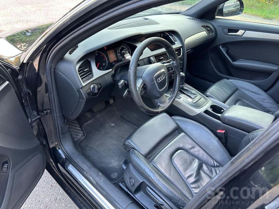 Black Audi A4 2009 in Jelgava, with an engine capacity of 2.00 L and mileage of 375 thousand km for 3450 €, photo 10 on AUTOMOTO.COM.LV