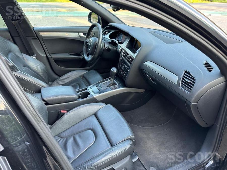Black Audi A4 2009 in Jelgava, with an engine capacity of 2.00 L and mileage of 375 thousand km for 3450 €, photo 12 on AUTOMOTO.COM.LV