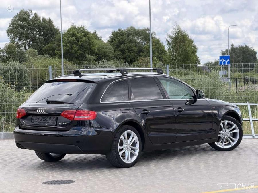 Black Audi A4 2009 in Taurage, with an engine capacity of 2.00 L and mileage of 325 thousand km for 5700 €, photo 8 on AUTOMOTO.COM.LV