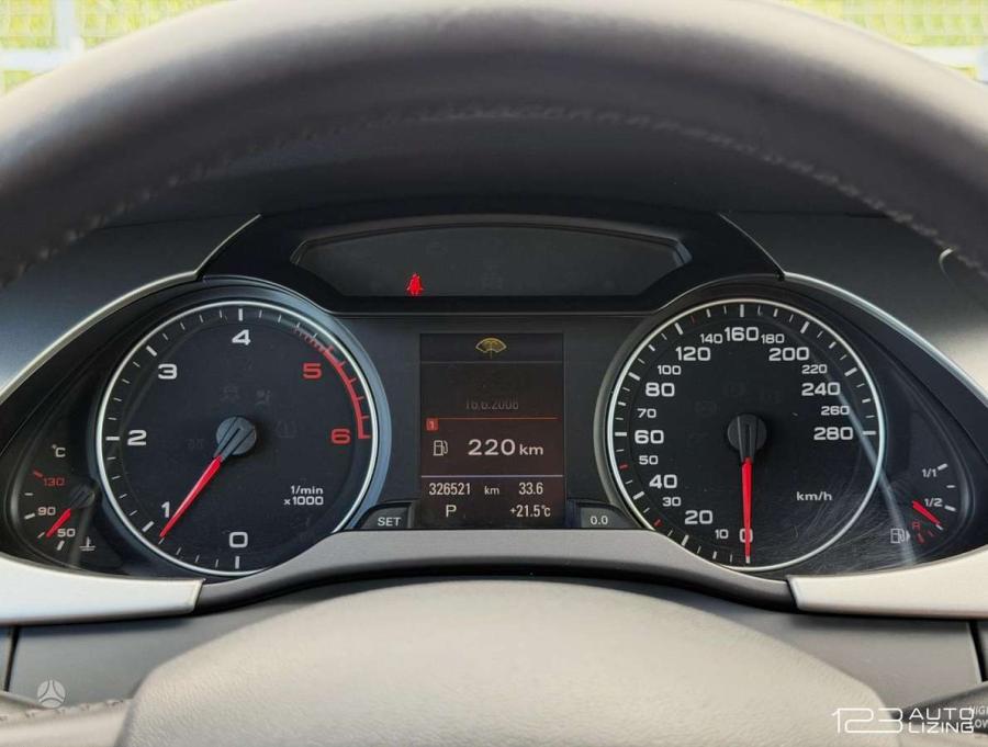 Black Audi A4 2009 in Taurage, with an engine capacity of 2.00 L and mileage of 325 thousand km for 5700 €, photo 19 on AUTOMOTO.COM.LV