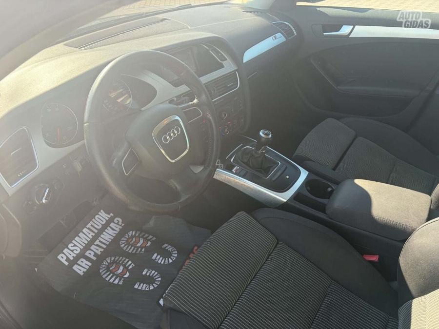 Black Audi A4 2009 in Marijampole, with an engine capacity of 1.80 L and mileage of 217 thousand km for 3950 €, photo 12 on AUTOMOTO.COM.LV
