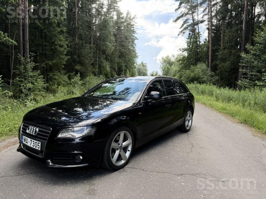 Black Audi A4 2009 in Jelgava, with an engine capacity of 2.00 L and mileage of 339 thousand km for 4300 €, photo 1 on AUTOMOTO.COM.LV
