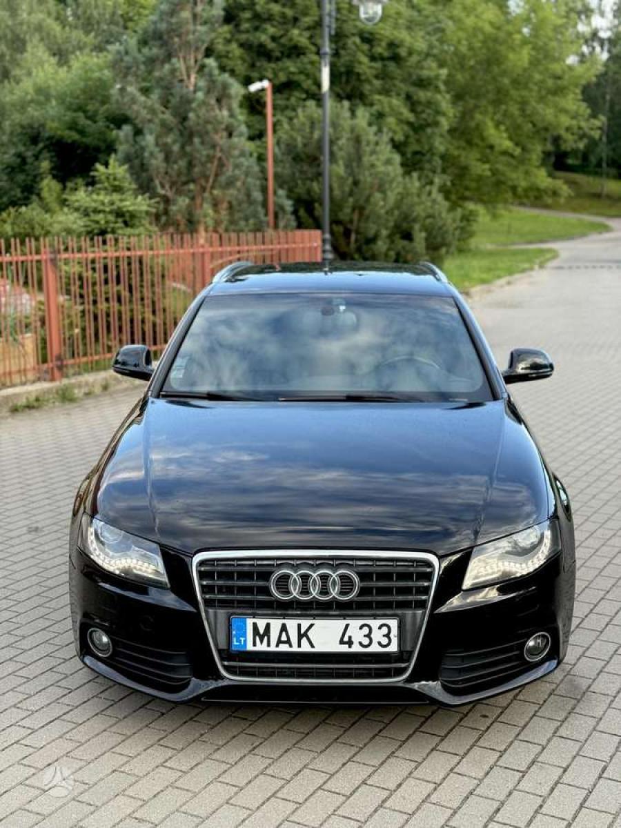 Melns Audi A4 2009 Viļņa, ar dzinēja tilpumu 2.00 L un nobraukumu 269 tūkst. km par 3700 €, foto 4 vietnē AUTOMOTO.COM.LV