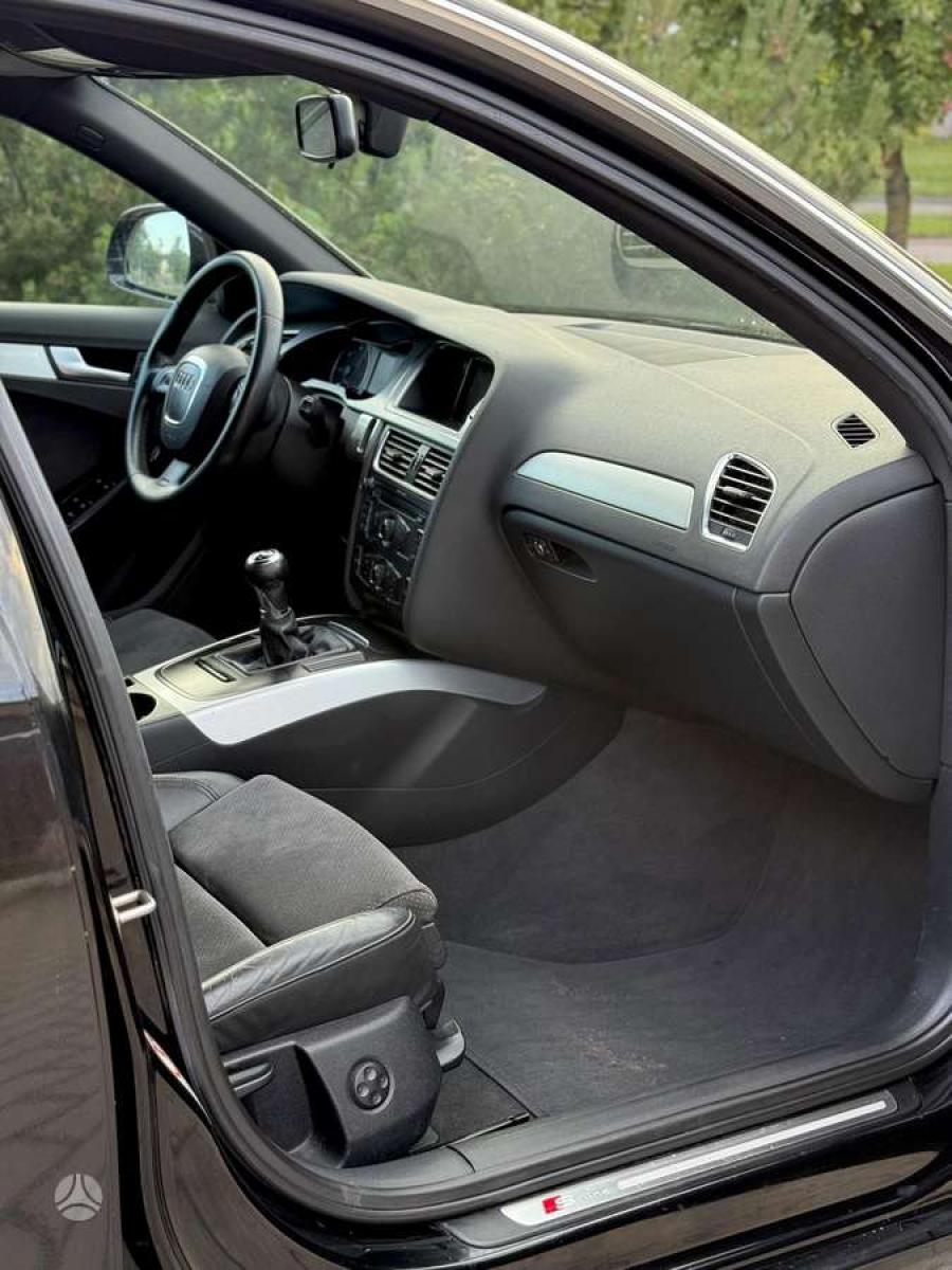 Melns Audi A4 2009 Viļņa, ar dzinēja tilpumu 2.00 L un nobraukumu 269 tūkst. km par 3700 €, foto 7 vietnē AUTOMOTO.COM.LV