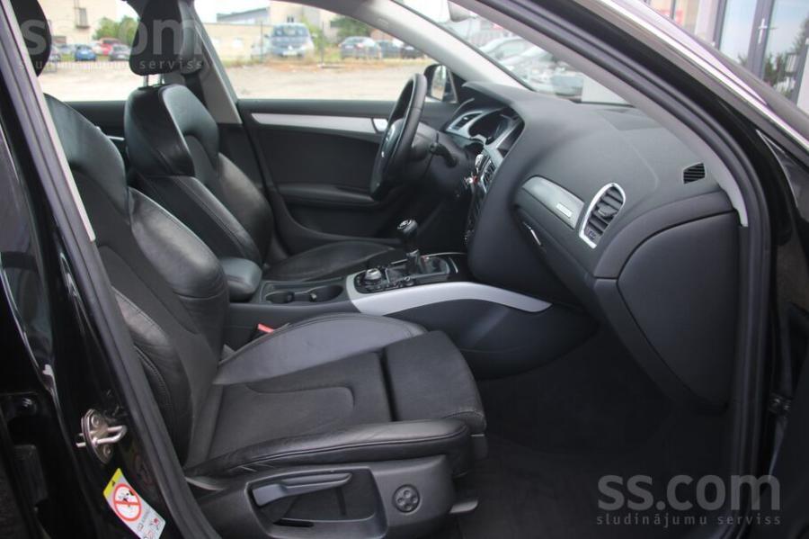 Black Audi A4 2009 in Tukums, with an engine capacity of 3.00 L and mileage of 326 thousand km for 6996 €, photo 11 on AUTOMOTO.COM.LV