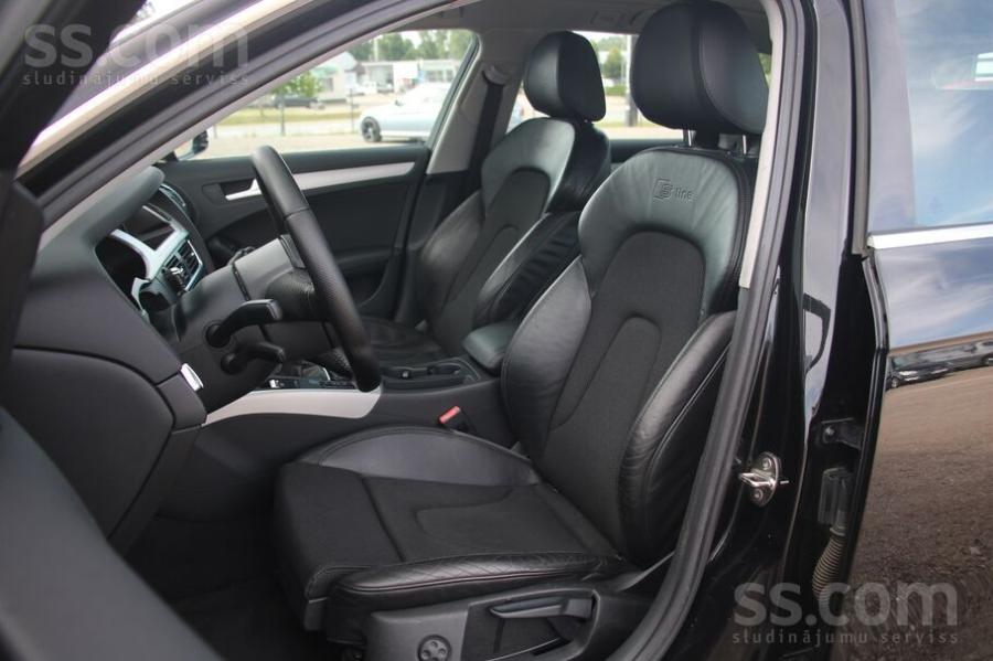 Black Audi A4 2009 in Tukums, with an engine capacity of 3.00 L and mileage of 326 thousand km for 6996 €, photo 15 on AUTOMOTO.COM.LV
