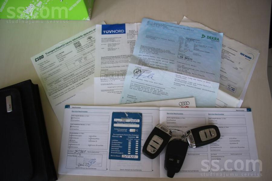 Black Audi A4 2009 in Tukums, with an engine capacity of 3.00 L and mileage of 326 thousand km for 6996 €, photo 22 on AUTOMOTO.COM.LV