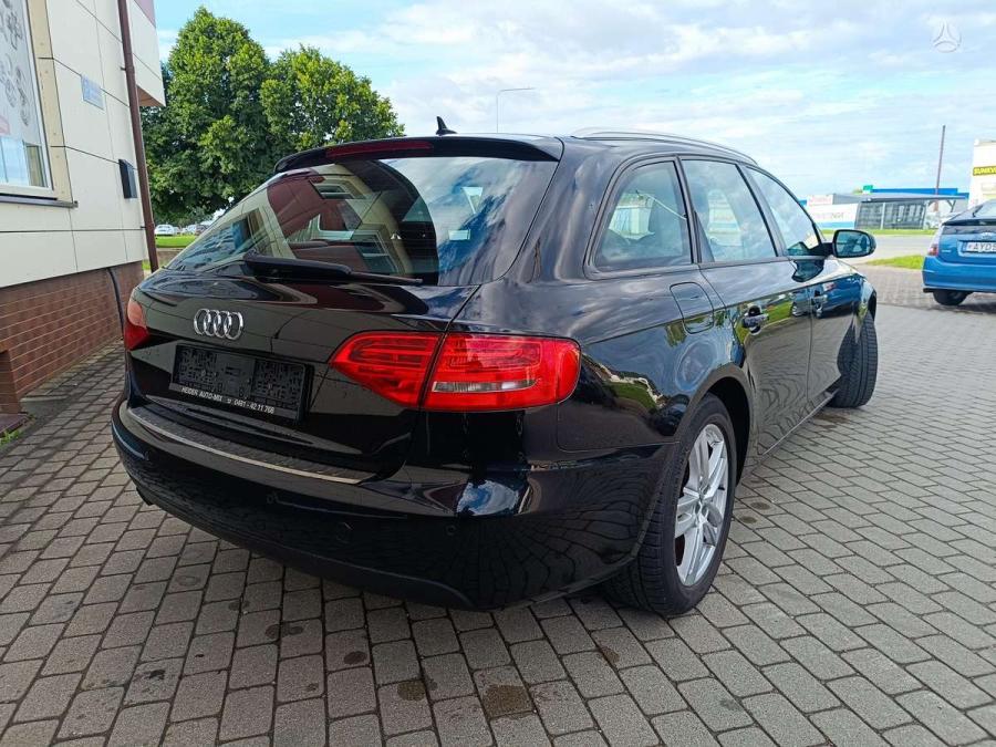 Black Audi A4 2009 in Kretinga, with an engine capacity of 1.99 L and mileage of 269 thousand km for 5999 €, photo 6 on AUTOMOTO.COM.LV