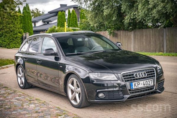 Black Audi A4 2009 in Riga, with an engine capacity of 2.00 L and mileage of 0 thousand km for 4490 €, photo 3 on AUTOMOTO.COM.LV