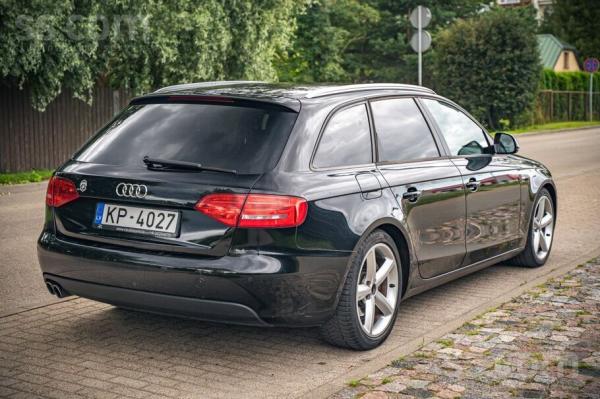 Black Audi A4 2009 in Riga, with an engine capacity of 2.00 L and mileage of 0 thousand km for 4490 €, photo 4 on AUTOMOTO.COM.LV