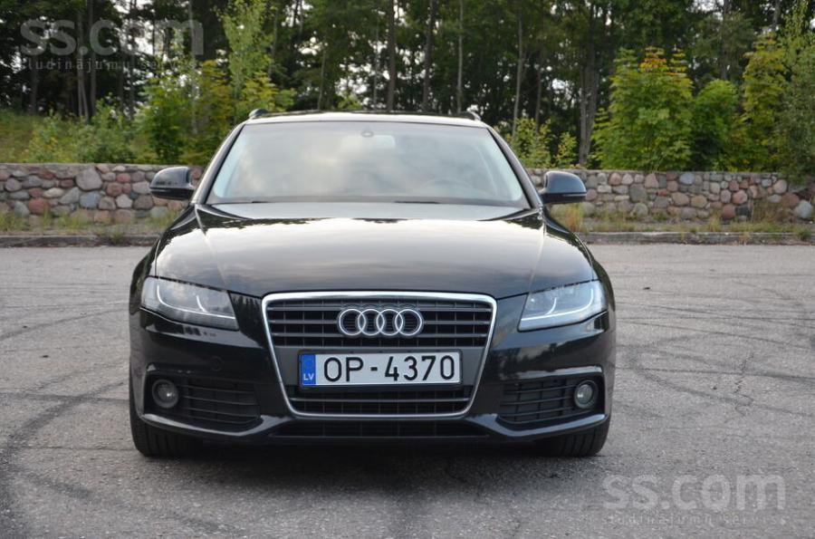 Black Audi A4 2009 in Tukums, with an engine capacity of 2.00 L and mileage of 0 thousand km for 5890 €, photo 3 on AUTOMOTO.COM.LV