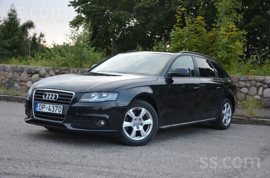 Black Audi A4 2009 in Tukums, with an engine capacity of 2.00 L and mileage of 0 thousand km for 5890 €, photo 4 on AUTOMOTO.COM.LV
