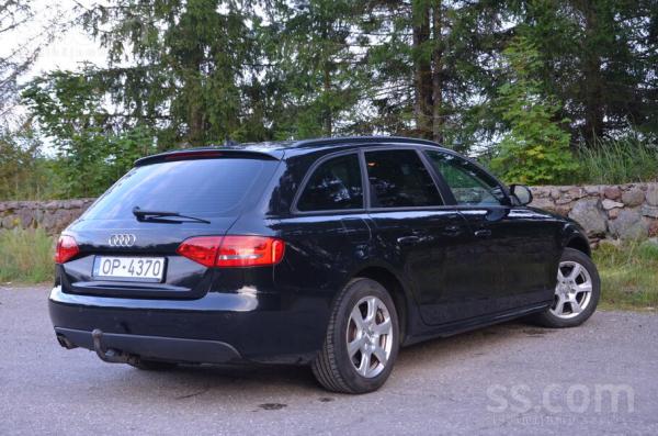 Black Audi A4 2009 in Tukums, with an engine capacity of 2.00 L and mileage of 0 thousand km for 5890 €, photo 4 on AUTOMOTO.COM.LV