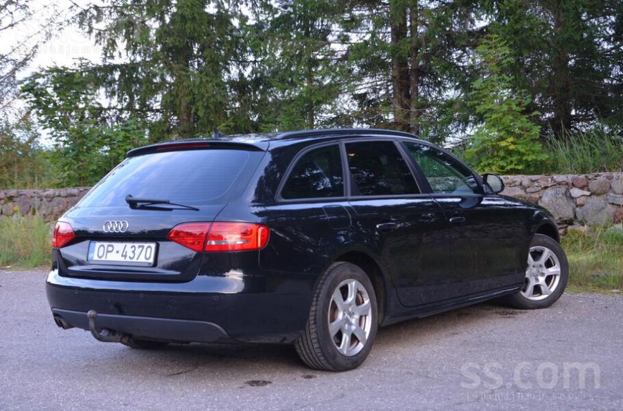 Black Audi A4 2009 in Tukums, with an engine capacity of 2.00 L and mileage of 0 thousand km for 5890 €, photo 5 on AUTOMOTO.COM.LV