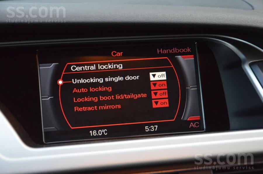 Black Audi A4 2009 in Tukums, with an engine capacity of 2.00 L and mileage of 0 thousand km for 5890 €, photo 26 on AUTOMOTO.COM.LV