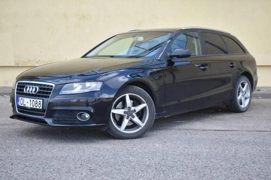 Black Audi A4 2009 in Talsi, with an engine capacity of 2.00 L and mileage of 340 thousand km for 5200 €, photo 5 on AUTOMOTO.COM.LV