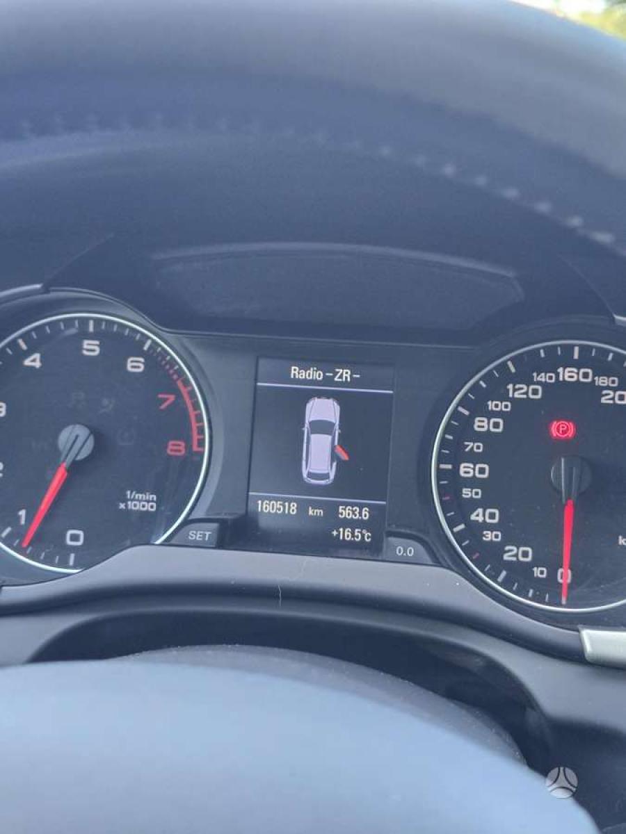 Black Audi A4 2009 in Utena, with an engine capacity of 1.80 L and mileage of 160 thousand km for 3100 €, photo 23 on AUTOMOTO.COM.LV