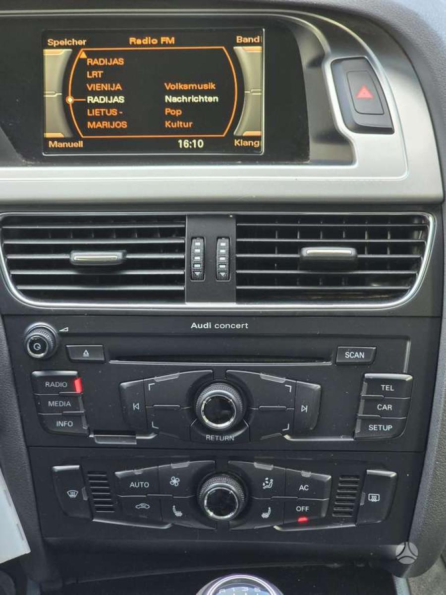 Black Audi A4 2009 in Utena, with an engine capacity of 1.80 L and mileage of 160 thousand km for 3100 €, photo 24 on AUTOMOTO.COM.LV