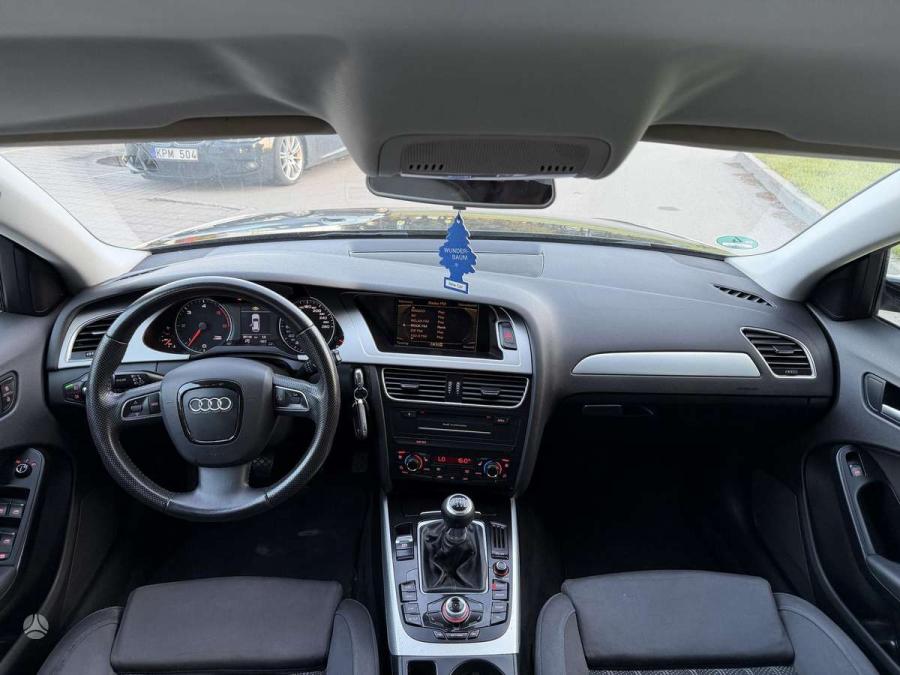 Black Audi A4 2009 in Kaunas, with an engine capacity of 1.97 L and mileage of 297 thousand km for 5750 €, photo 6 on AUTOMOTO.COM.LV