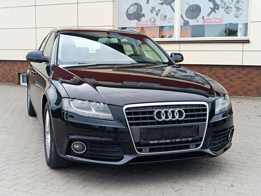 Black Audi A4 2009 in Kretinga, with an engine capacity of 1.99 L and mileage of 269 thousand km for 5999 €, photo 3 on AUTOMOTO.COM.LV