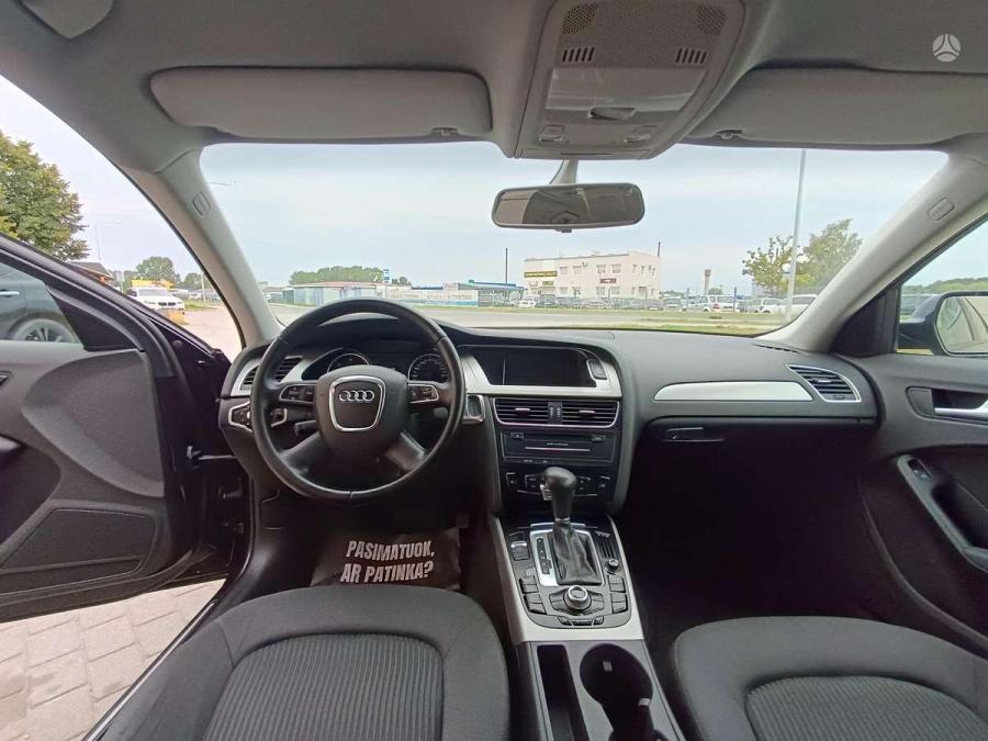 Black Audi A4 2009 in Kretinga, with an engine capacity of 1.99 L and mileage of 269 thousand km for 5999 €, photo 14 on AUTOMOTO.COM.LV