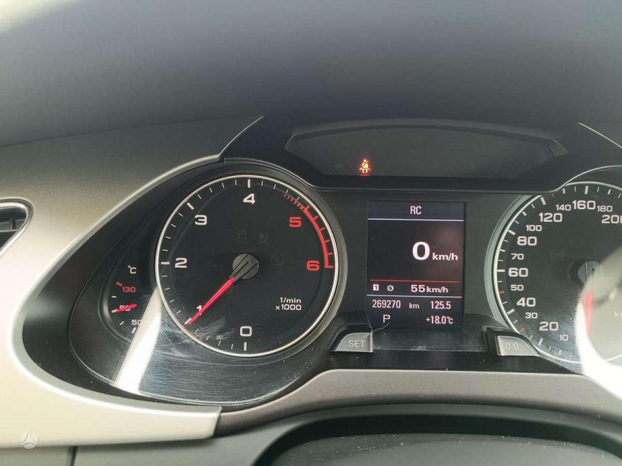 Black Audi A4 2009 in Kretinga, with an engine capacity of 1.99 L and mileage of 269 thousand km for 5999 €, photo 15 on AUTOMOTO.COM.LV