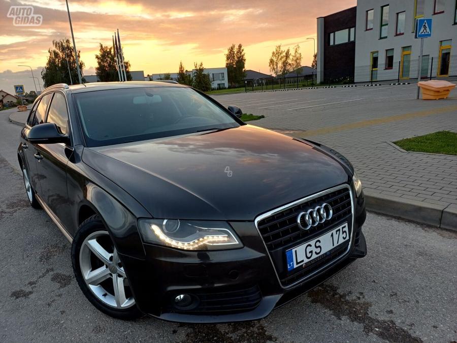 Black Audi A4 2009 in Kaunas, with an engine capacity of 2.00 L and mileage of 315 thousand km for 4350 €, photo 1 on AUTOMOTO.COM.LV
