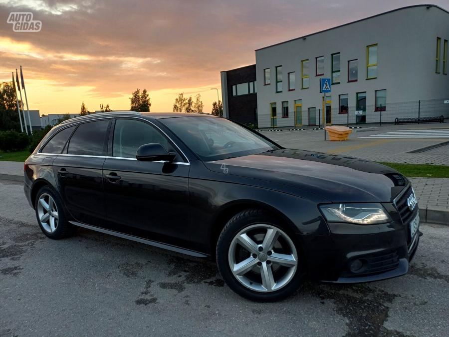 Black Audi A4 2009 in Kaunas, with an engine capacity of 2.00 L and mileage of 315 thousand km for 4350 €, photo 4 on AUTOMOTO.COM.LV