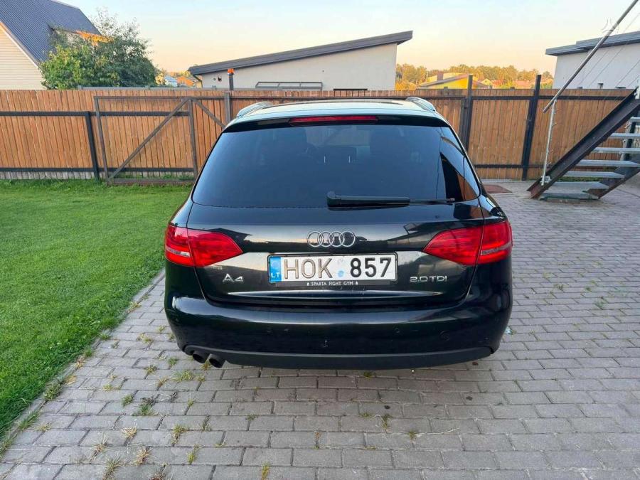 Melns Audi A4 2009 Viļņa, ar dzinēja tilpumu 2.00 L un nobraukumu 290 tūkst. km par 4200 €, foto 12 vietnē AUTOMOTO.COM.LV