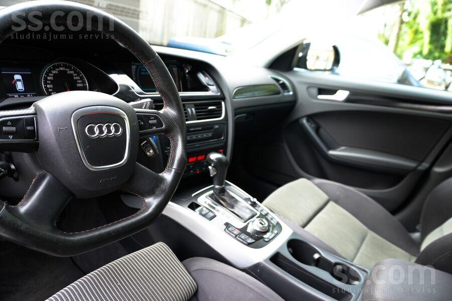 Black Audi A4 2009 in Riga, with an engine capacity of 2.00 L and mileage of 320 thousand km for 6290 €, photo 8 on AUTOMOTO.COM.LV