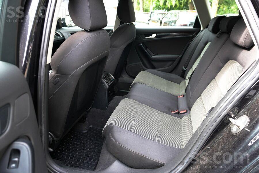 Black Audi A4 2009 in Riga, with an engine capacity of 2.00 L and mileage of 320 thousand km for 6290 €, photo 17 on AUTOMOTO.COM.LV