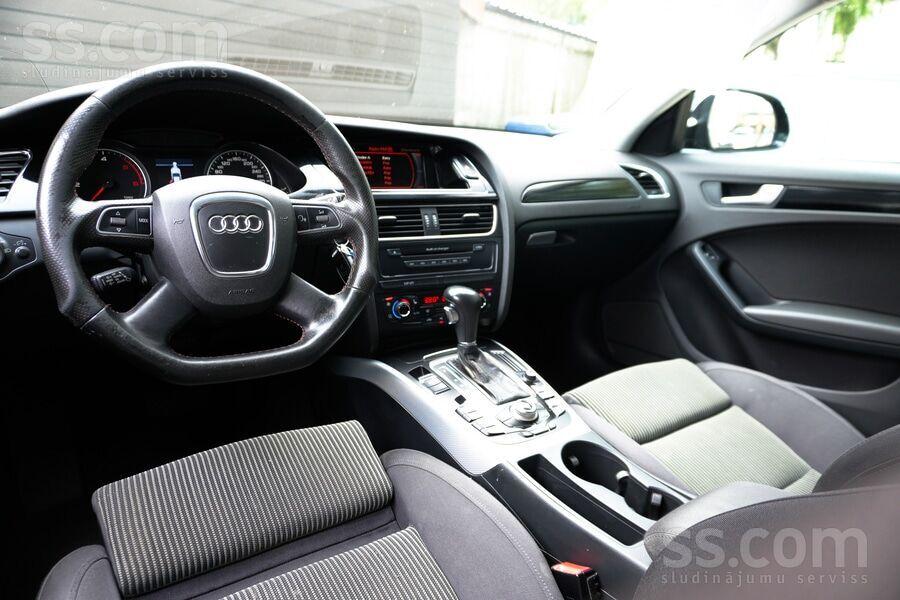 Black Audi A4 2009 in Riga, with an engine capacity of 2.00 L and mileage of 320 thousand km for 6290 €, photo 20 on AUTOMOTO.COM.LV