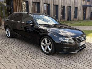 Melns Audi A4 2009 Tauragė, ar dzinēja tilpumu 1.97 L un nobraukumu 267 tūkst. km par 5600 €, foto  vietnē AUTOMOTO.COM.LV