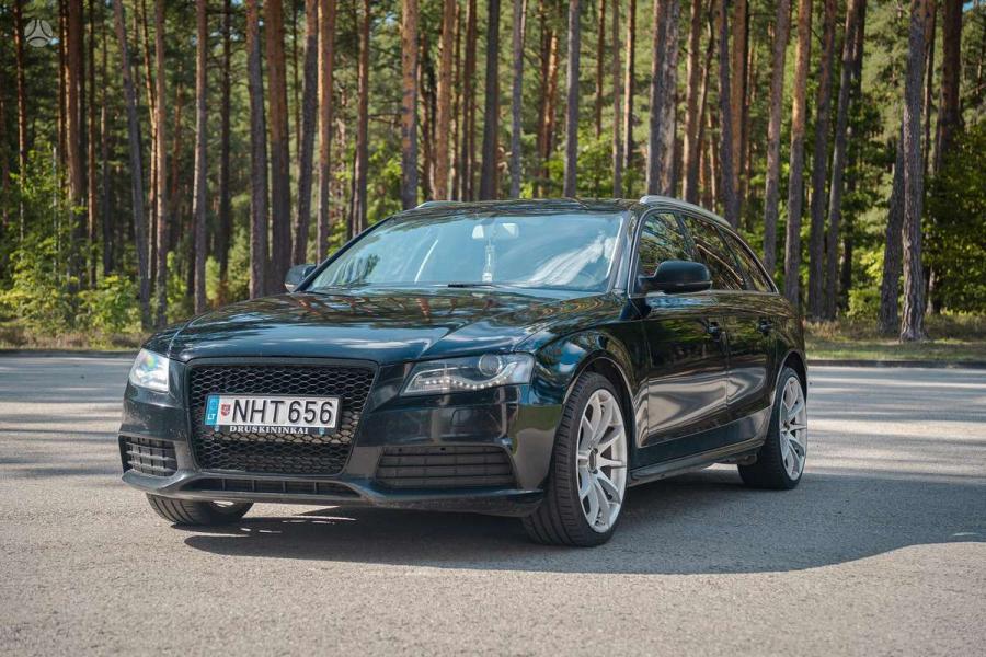 Black Audi A4 2009 in Druskininkai, with an engine capacity of 2.00 L and mileage of 380 thousand km for 4850 €, photo 3 on AUTOMOTO.COM.LV