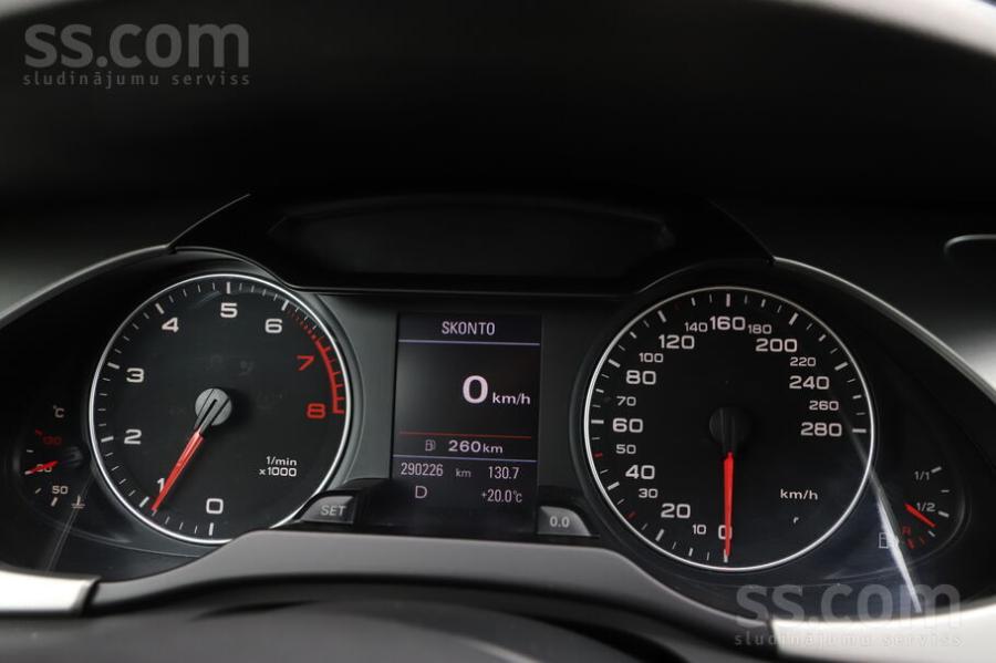 Black Audi A4 2009 in Tukums, with an engine capacity of 1.80 L and mileage of 290 thousand km for 4900 €, photo 14 on AUTOMOTO.COM.LV