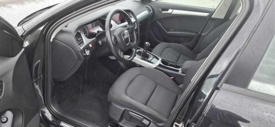 Black Audi A4 2009 in Marijampole, with an engine capacity of 2.00 L and mileage of 291 thousand km for 5200 €, photo 12 on AUTOMOTO.COM.LV