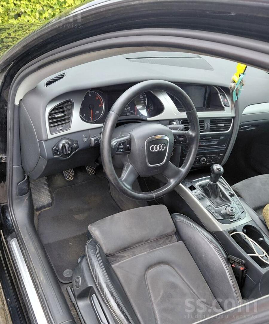Melns Audi A4 2009 Jelgava, ar dzinēja tilpumu 3.00 L un nobraukumu 430 tūkst. km par 4300 €, foto 7 vietnē AUTOMOTO.COM.LV