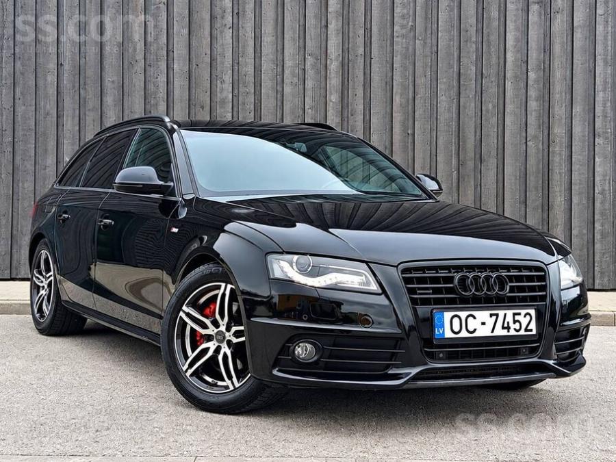 Black Audi A4 2009 in Tukums, with an engine capacity of 2.00 L and mileage of 370 thousand km for 4990 €, photo 1 on AUTOMOTO.COM.LV
