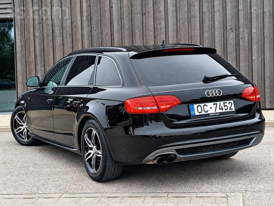 Black Audi A4 2009 in Tukums, with an engine capacity of 2.00 L and mileage of 370 thousand km for 4990 €, photo 4 on AUTOMOTO.COM.LV