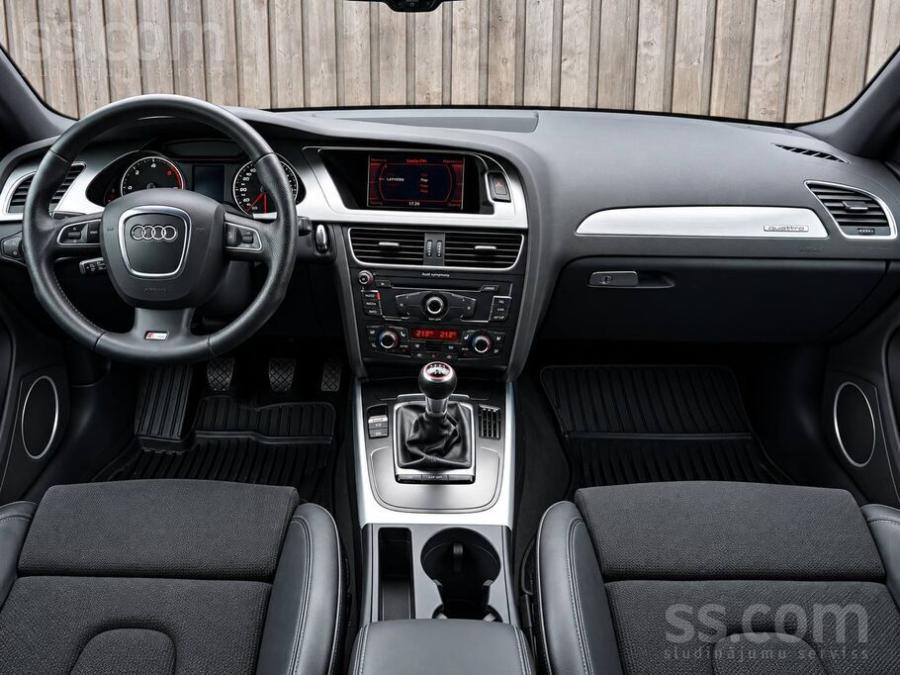 Black Audi A4 2009 in Tukums, with an engine capacity of 2.00 L and mileage of 370 thousand km for 4990 €, photo 7 on AUTOMOTO.COM.LV